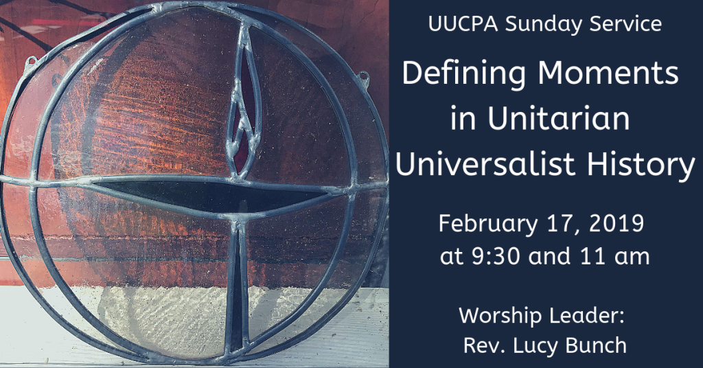 Defining Moments in Unitarian Universalist History – Unitarian ...