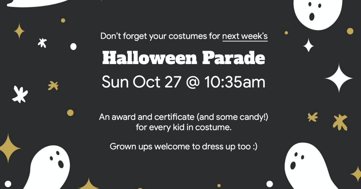 Halloween Parade • Sunday, October 27, 2019 – Unitarian Universalist ...