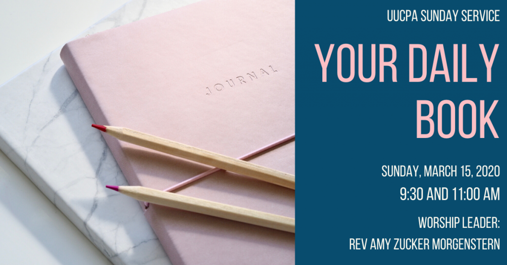 Your Daily Book – Unitarian Universalist Church of Palo Alto