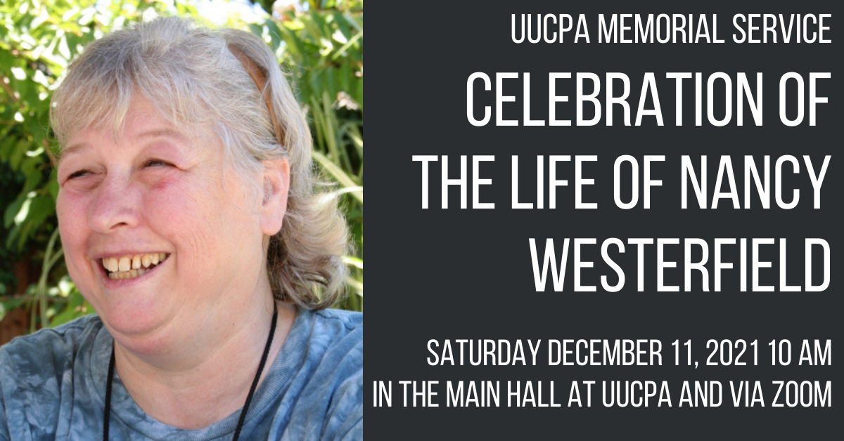 Celebration of the Life of Nancy Westerfield – Unitarian Universalist ...