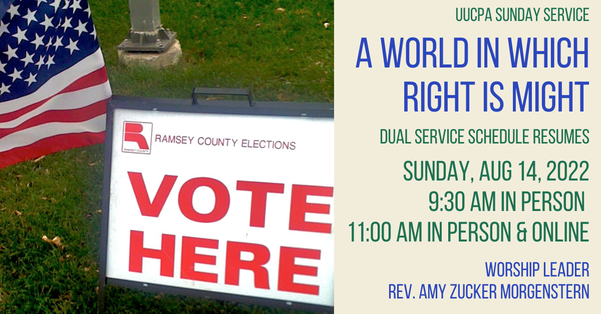 A World in which Right is Might – Unitarian Universalist Church of Palo ...