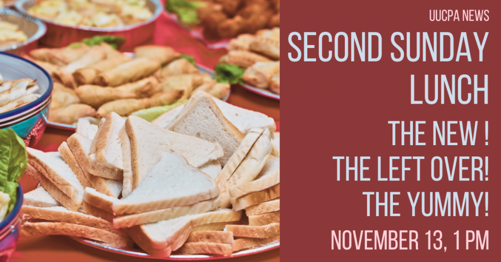 Second Sunday Lunch – The New – The Left Over – The Yummy! (Nov 13 ...