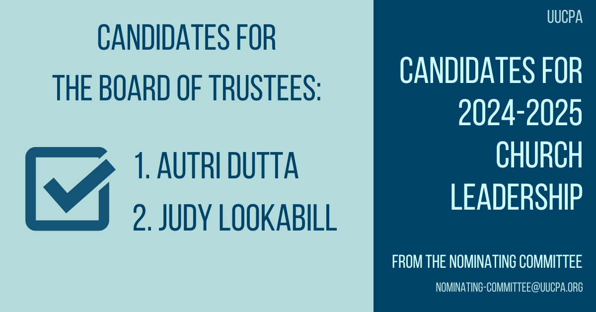 Nominations for the 2024-25 Board – Unitarian Universalist Church of ...