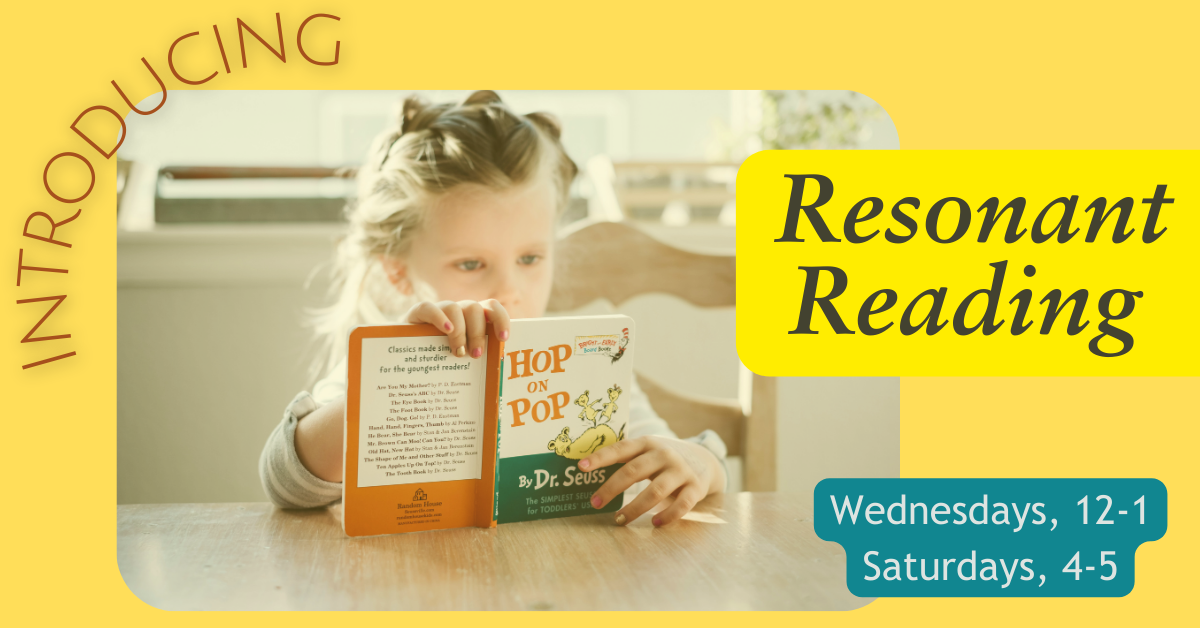 Introducing: Resonant Reading – Unitarian Universalist Church of Palo Alto