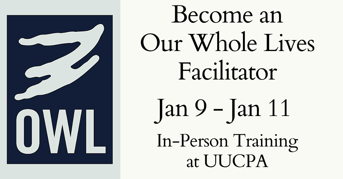 Become an OWL Facilitator – Jan 9 – 11 in Person Training at UUCPA ...